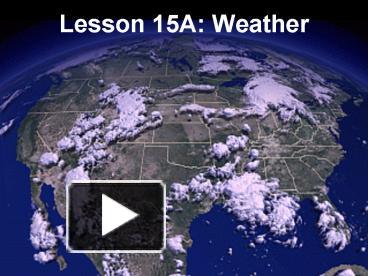 Lesson 15A: Weather presentation | free to download