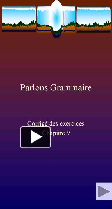 Parlons Grammaire presentation | free to view