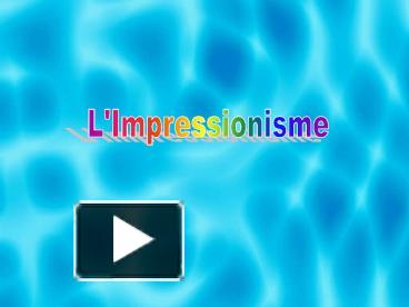L'Impressionisme presentation | free to view