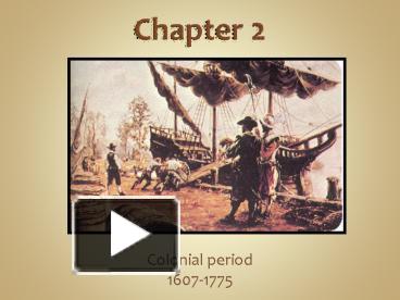 Colonial period presentation | free to view