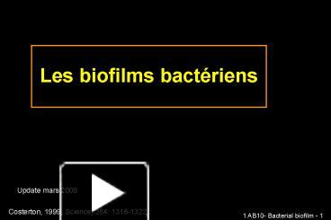 Les biofilms bactriens presentation | free to view