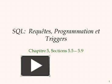 SQL: Requ presentation | free to download
