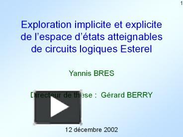 PPT – Exploration implicite et explicite de l PowerPoint presentation | free to view - id ...