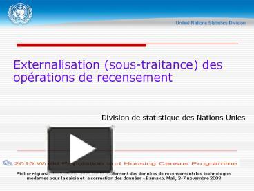 Externalisation (sous-traitance) des op presentation | free to view