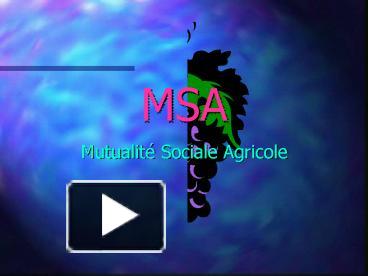 MSA presentation | free to view