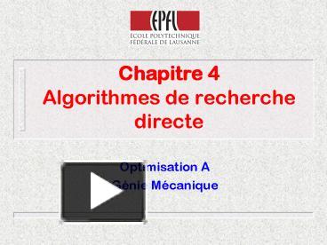 PPT – Chapitre 4 Algorithmes de recherche directe PowerPoint presentation | free to view - id ...