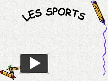 PPT – LES SPORTS PowerPoint presentation | free to download - id ...