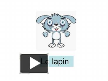 Le lapin presentation | free to view