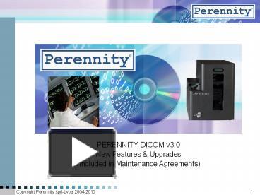Perennity Dicom 3 presentation | free to download