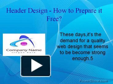PPT – Create Logo Design PowerPoint presentation | free to view - id ...