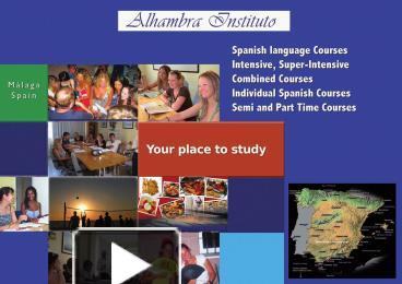 PPT – Learn Spanish in Spain | Spanish Courses in Spain | Spanish ...