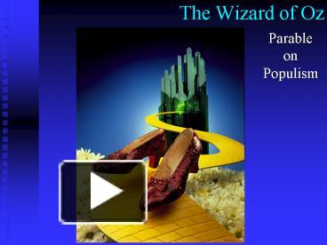 PPT – The Wizard of Oz PowerPoint presentation | free to view - id ...