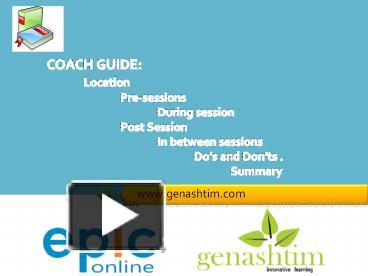 PPT – Coach Guide PowerPoint presentation | free to download - id ...
