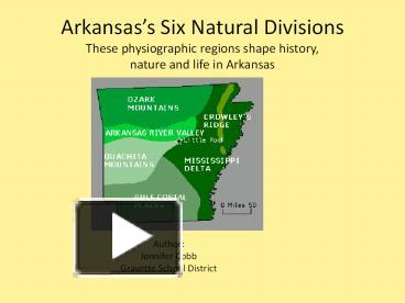 Arkansas Regions presentation | free to view