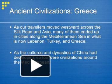 PPT – Ancient Civilizations: Greece PowerPoint presentation | free to ...