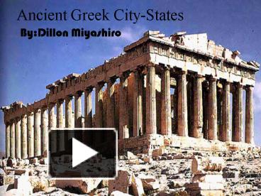 PPT – Ancient Greek CityStates PowerPoint presentation | free to view ...