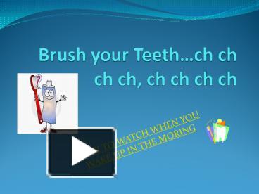 Brushing your teeth presentation | free to download