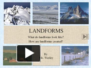 LANDFORMS presentation | free to download
