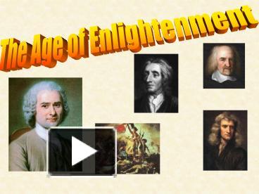 The Age of Enlightenment presentation | free to view