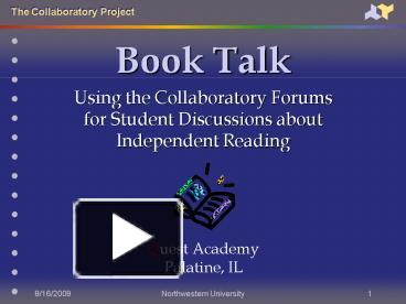 Book Talk presentation | free to view