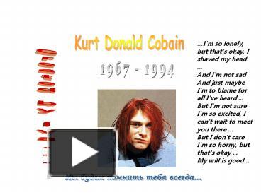 Kurt Donald Cobain presentation | free to download