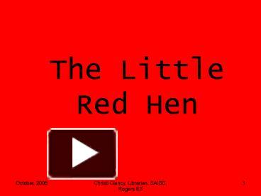The Little Red Hen presentation | free to view