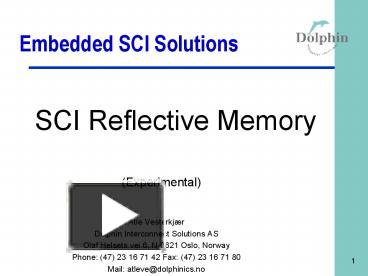 PPT – Embedded SCI Solutions PowerPoint presentation | free to download - id: 3028e-NTRmM
