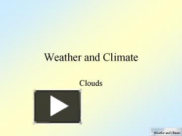 PPT – Weather and Climate PowerPoint presentation | free to view - id ...