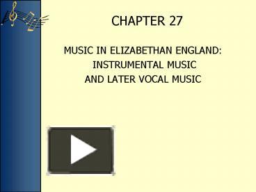 PPT – MUSIC IN ELIZABETHAN ENGLAND: PowerPoint presentation | free to ...