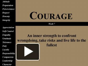 COURAGE presentation | free to view