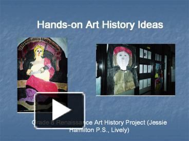 Hands-on Art History Ideas presentation | free to view