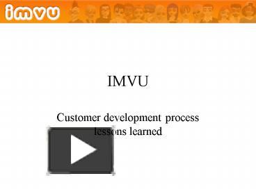 IMVU presentation | free to view