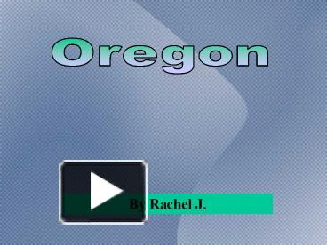 Oregon presentation | free to view