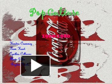Pop Culture presentation | free to view