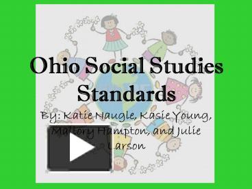 Ohio Social Studies Standards presentation | free to view
