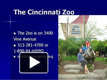 The Cincinnati Zoo presentation | free to view