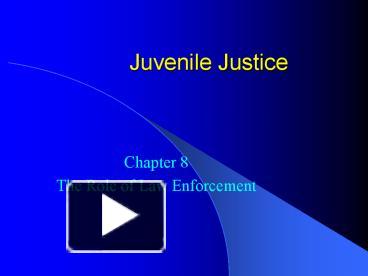 PPT – Juvenile Justice PowerPoint presentation | free to view - id ...