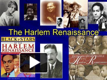 PPT – The Harlem Renaissance PowerPoint presentation | free to view ...