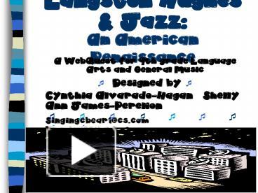 Langston Hughes presentation | free to view