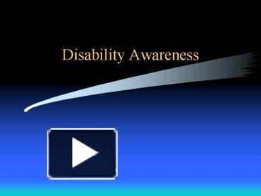 PPT – Disability Awareness PowerPoint presentation | free to view - id ...