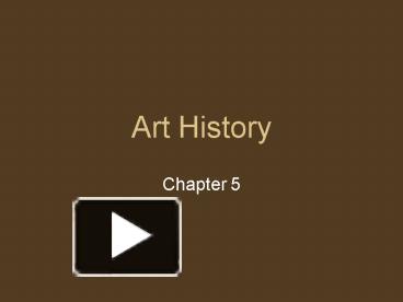 Art History presentation | free to view