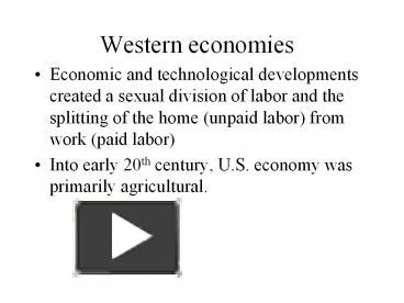 PPT – Western economies PowerPoint presentation | free to view - id ...