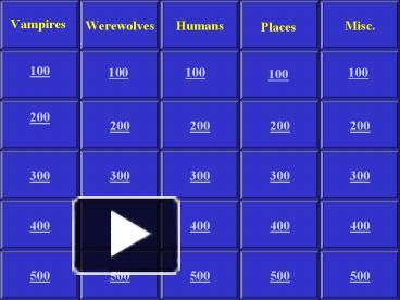 PPT – Werewolves PowerPoint presentation | free to view - id: 38d1-MWJmY