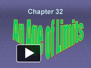 An Age of Limits presentation | free to view
