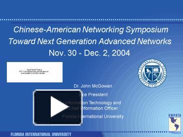 PPT – ChineseAmerican Networking Symposium PowerPoint presentation ...