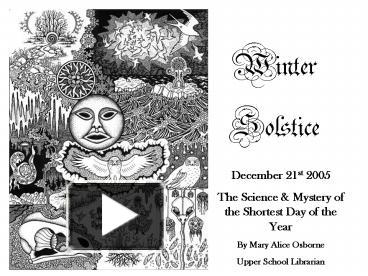 Winter Solstice presentation | free to view