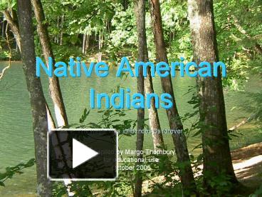 Native American Indians presentation | free to view