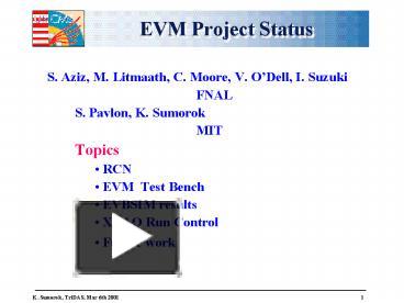 PPT – EVM Project Status PowerPoint presentation | free to view - id ...