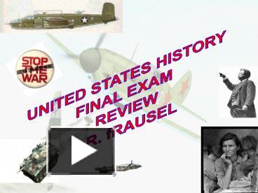 PPT – UNITED STATES HISTORY PowerPoint presentation | free to view - id ...