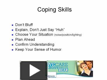 Coping Skills presentation | free to view